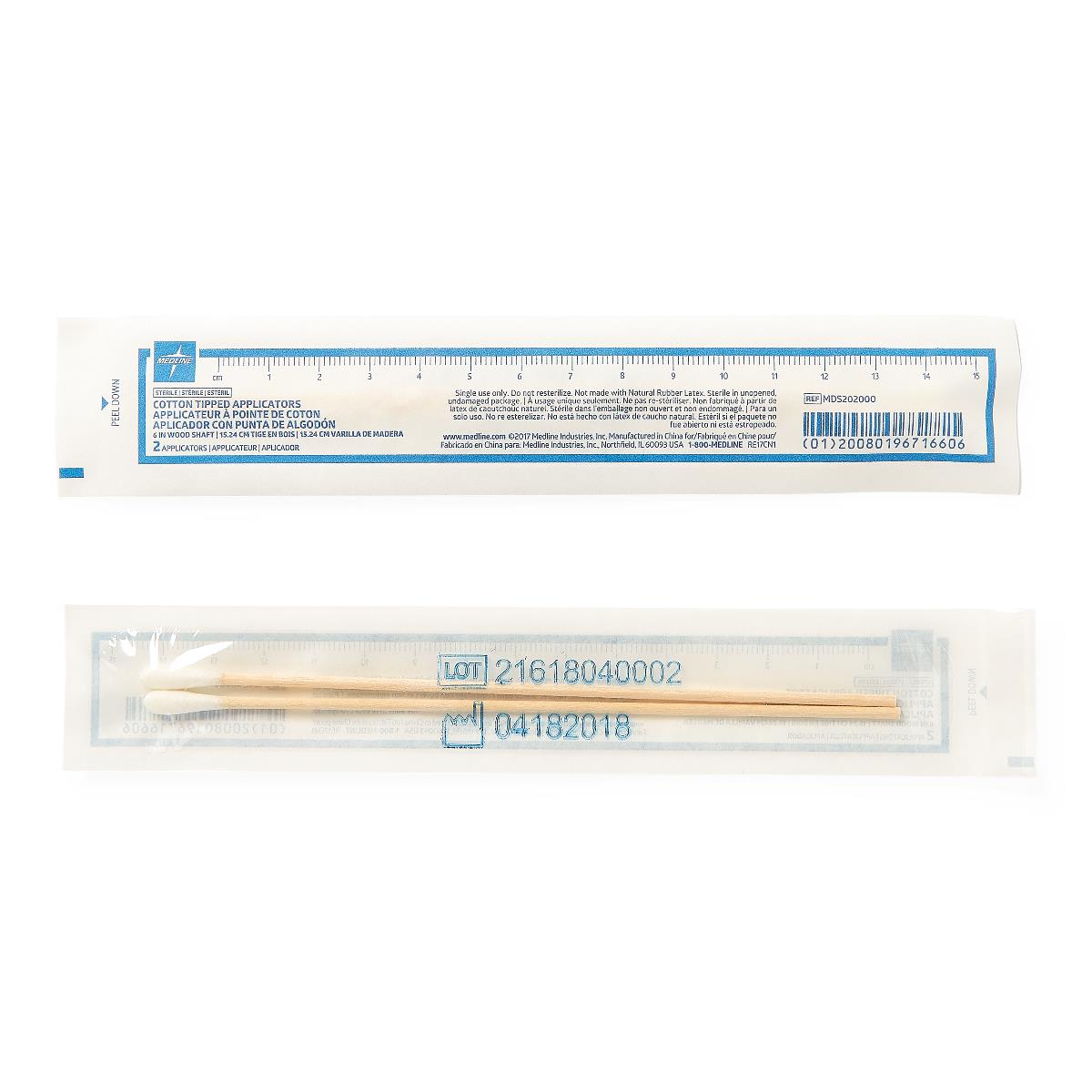 Medline Sterile Cotton-Tipped Applicator | Medline