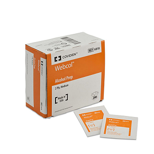 Webcol 2-Ply Alcohol Prep Pads | Medline