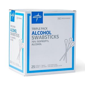 Medline Sterile Triple-Pack Alcohol Swabsticks | Medline Industries, Inc.