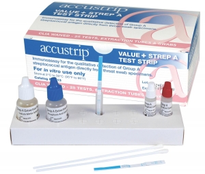 Accustrip Strep A Rapid Test Strip Kit | Medline Industries, Inc.