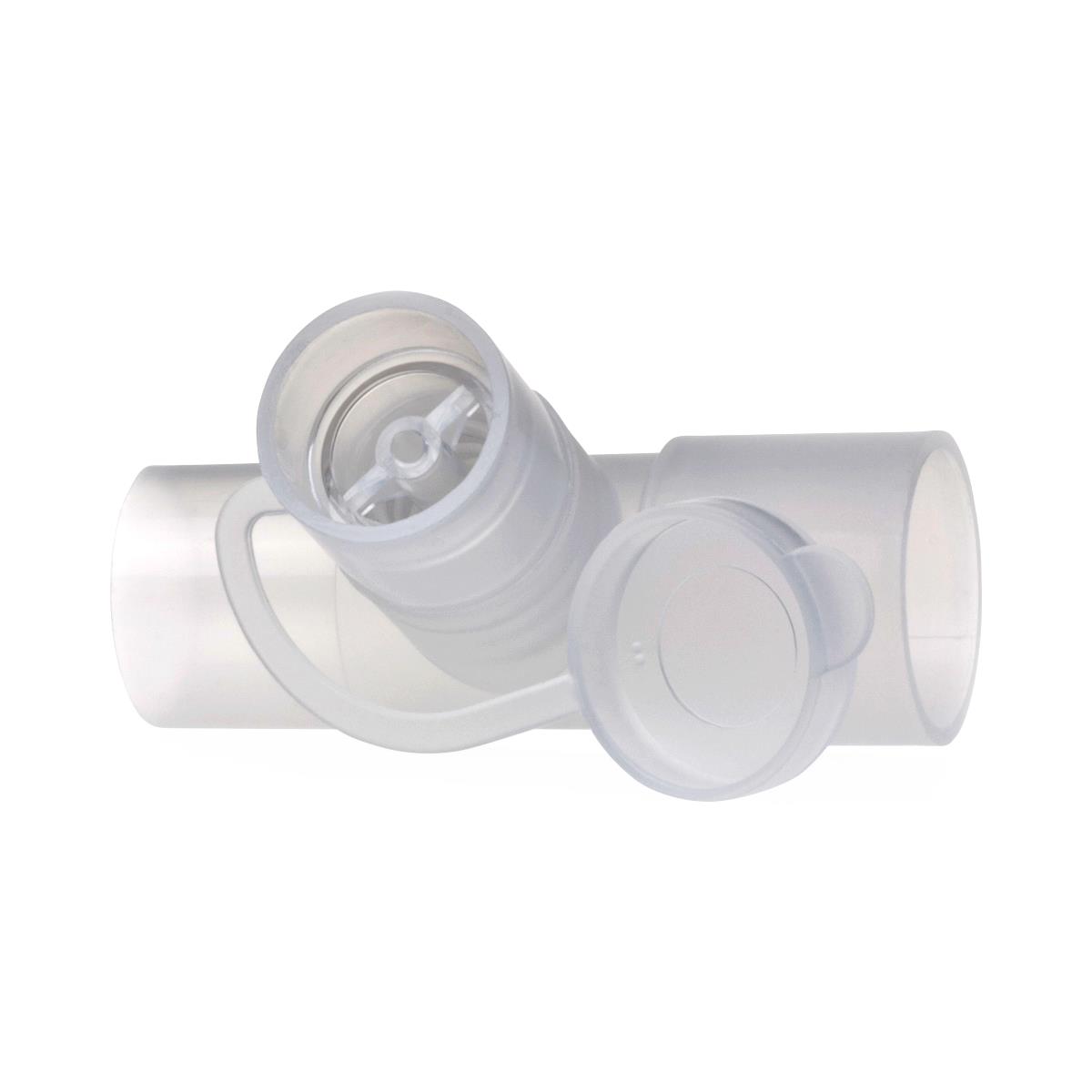 Medline Hudson RCI Valved Tee Adapter with Standard Connections | Medline