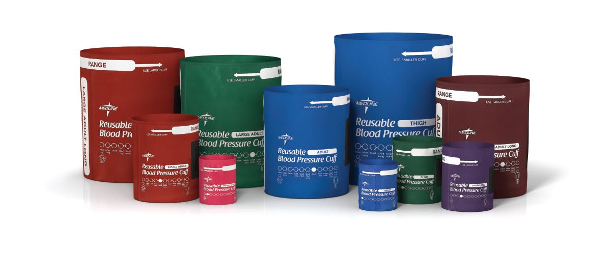 Medline Reusable 1-Tube BP Cuffs with Bayonet Connector | Medline