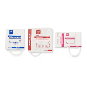 Medline Disposable Vinyl 1-Tube BP Cuffs with Bayonet Connector ...