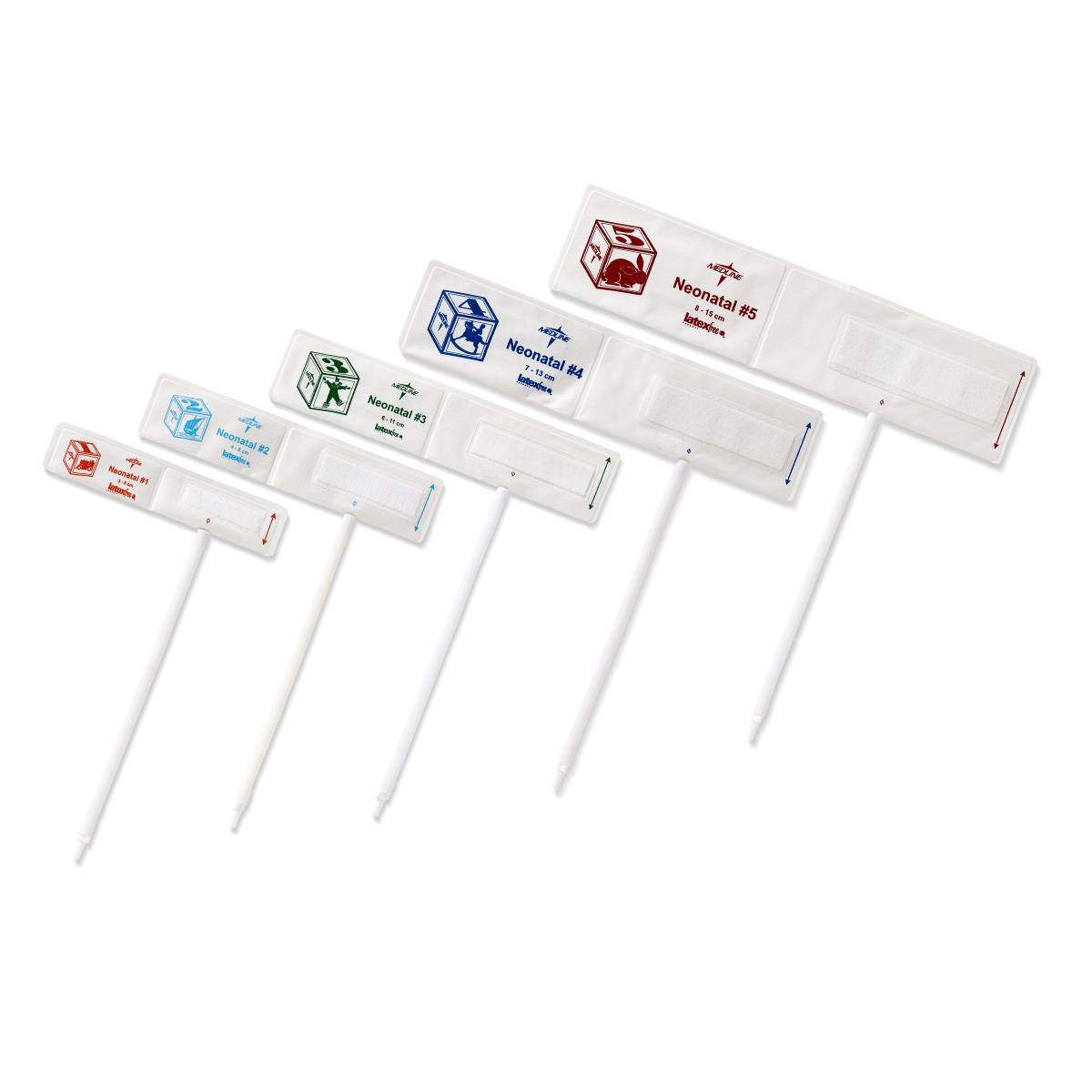 Medline Neonatal 1-Tube BP Cuffs with Luer Slip Connector | Medline