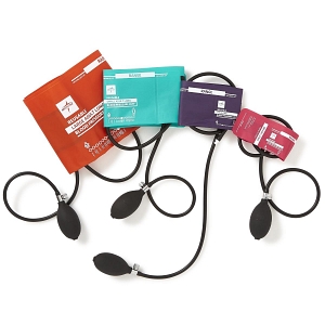 Dual-Tube Reusable Blood Pressure Cuffs with Bulb and Valve | Medline ...