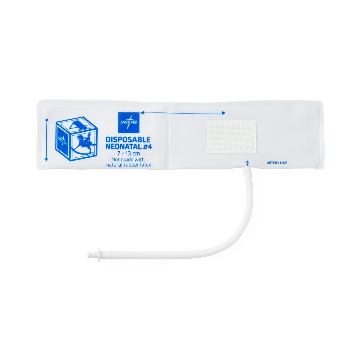 Medline Disposable Neonatal Vinyl BP Cuffs with Bayonet Connector | Medline