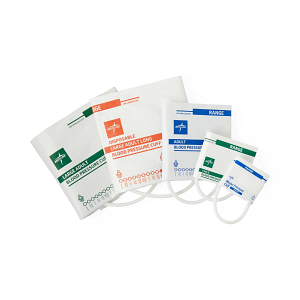 Medline Disposable Soft Cloth 1-Tube BP Cuffs with Luer Connector ...