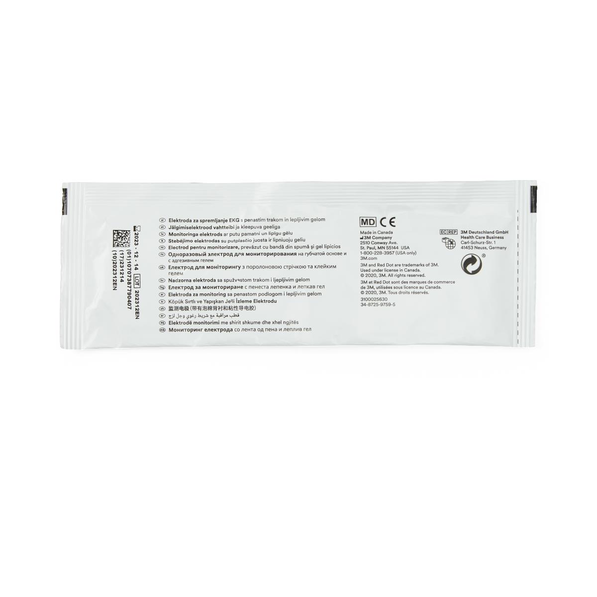 3M Red Dot Monitoring Electrodes with Foam Tape and Sticky Gel | Medline