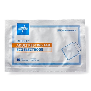 Medgel Resting Tab ECG Electrodes in Individual Sheets of 10 | Medline ...