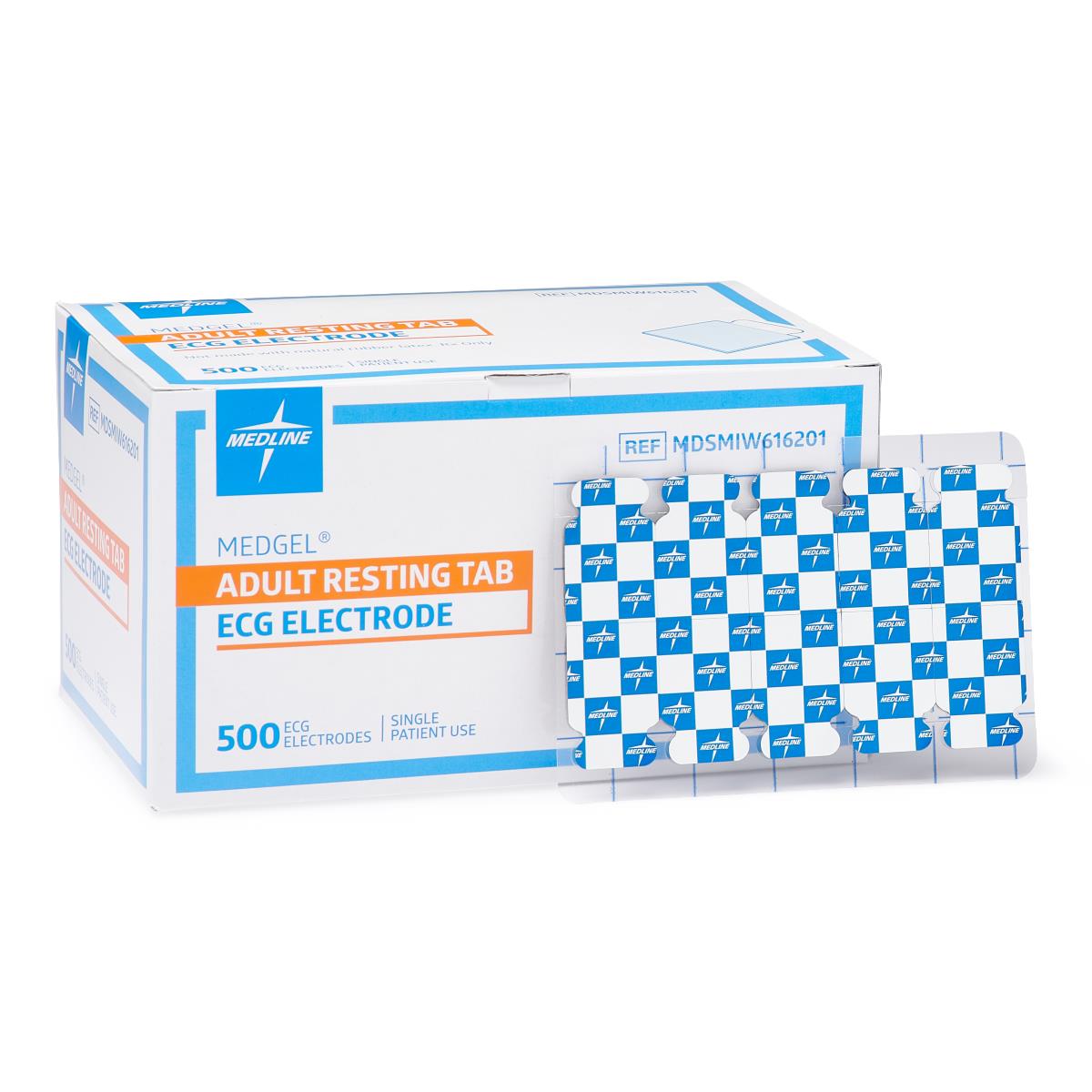 MedGel Resting Tab ECG Electrodes in Individual Sheets | Medline
