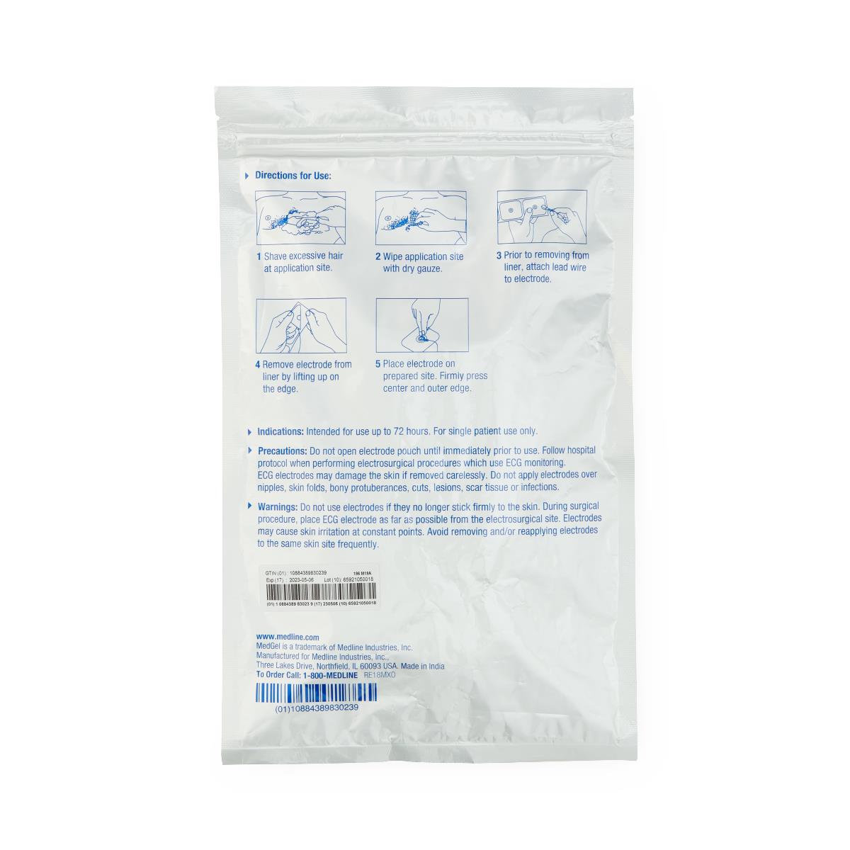 MedGel Radiotranslucent Cloth Electrode | Medline