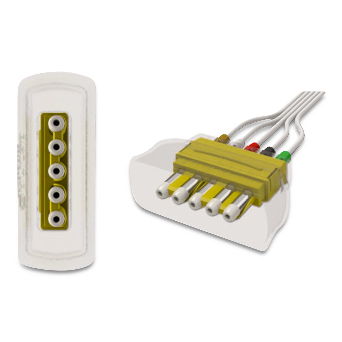 3M 5-Lead Universal Shielded Disposable Leadwires | Medline