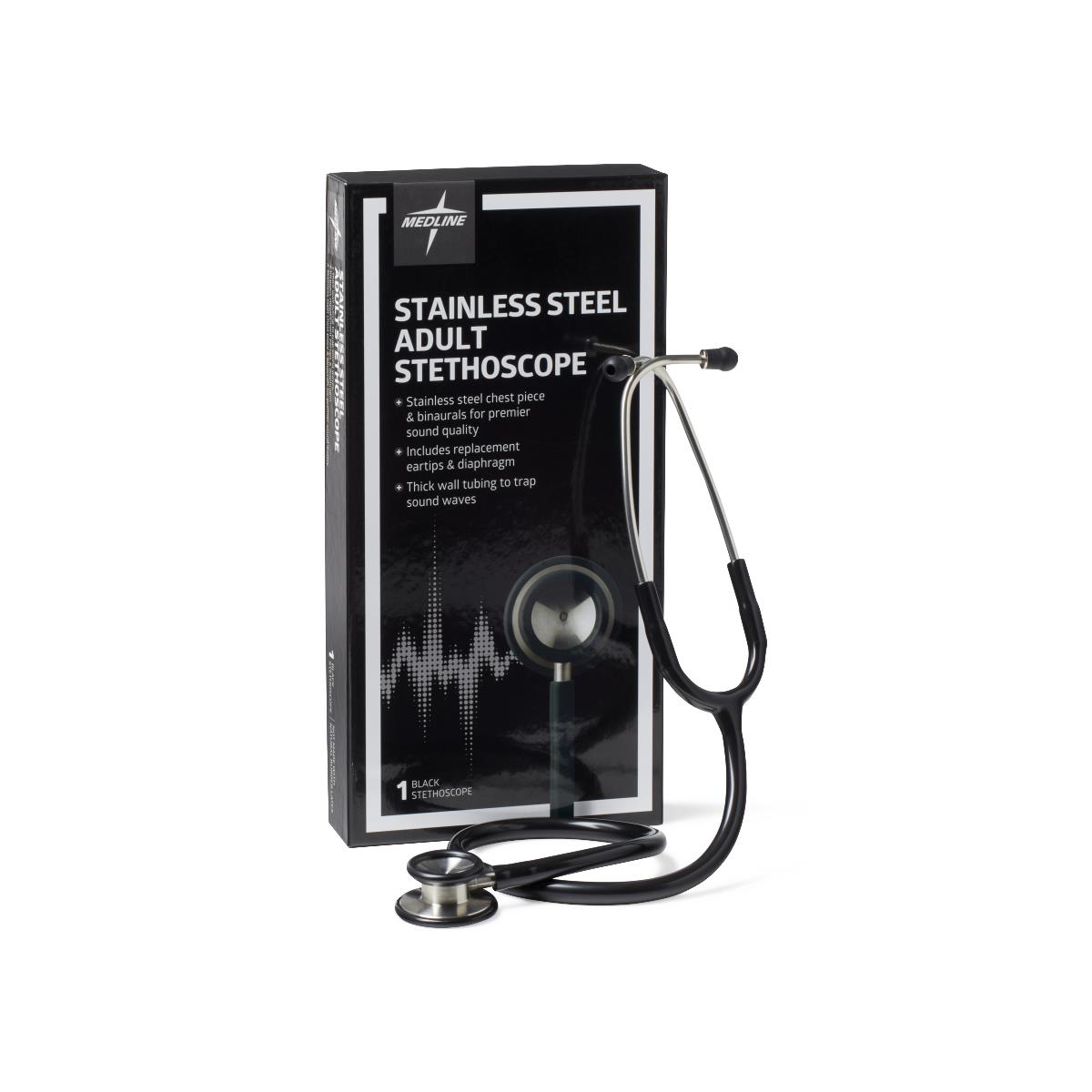 Medline Adult Stainless Steel Stethoscopes | Medline