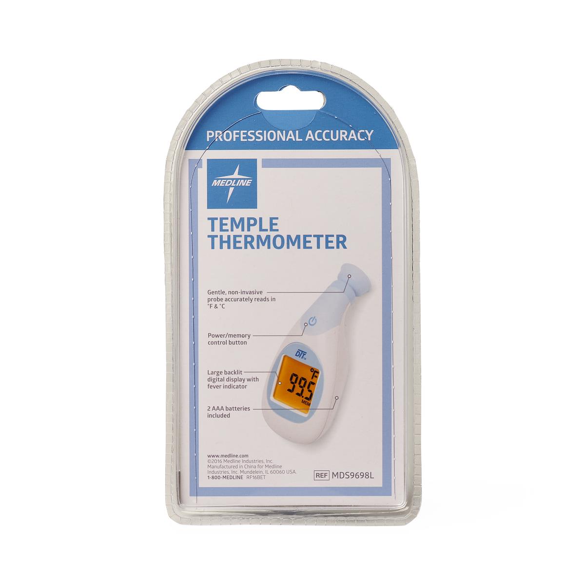 Medline Instant Read Digital Temple Thermometer Medline