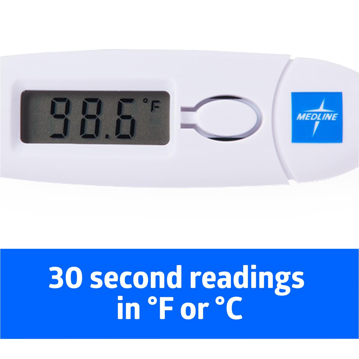 Medline 30-Second Oral Digital Stick Thermometers | Medline