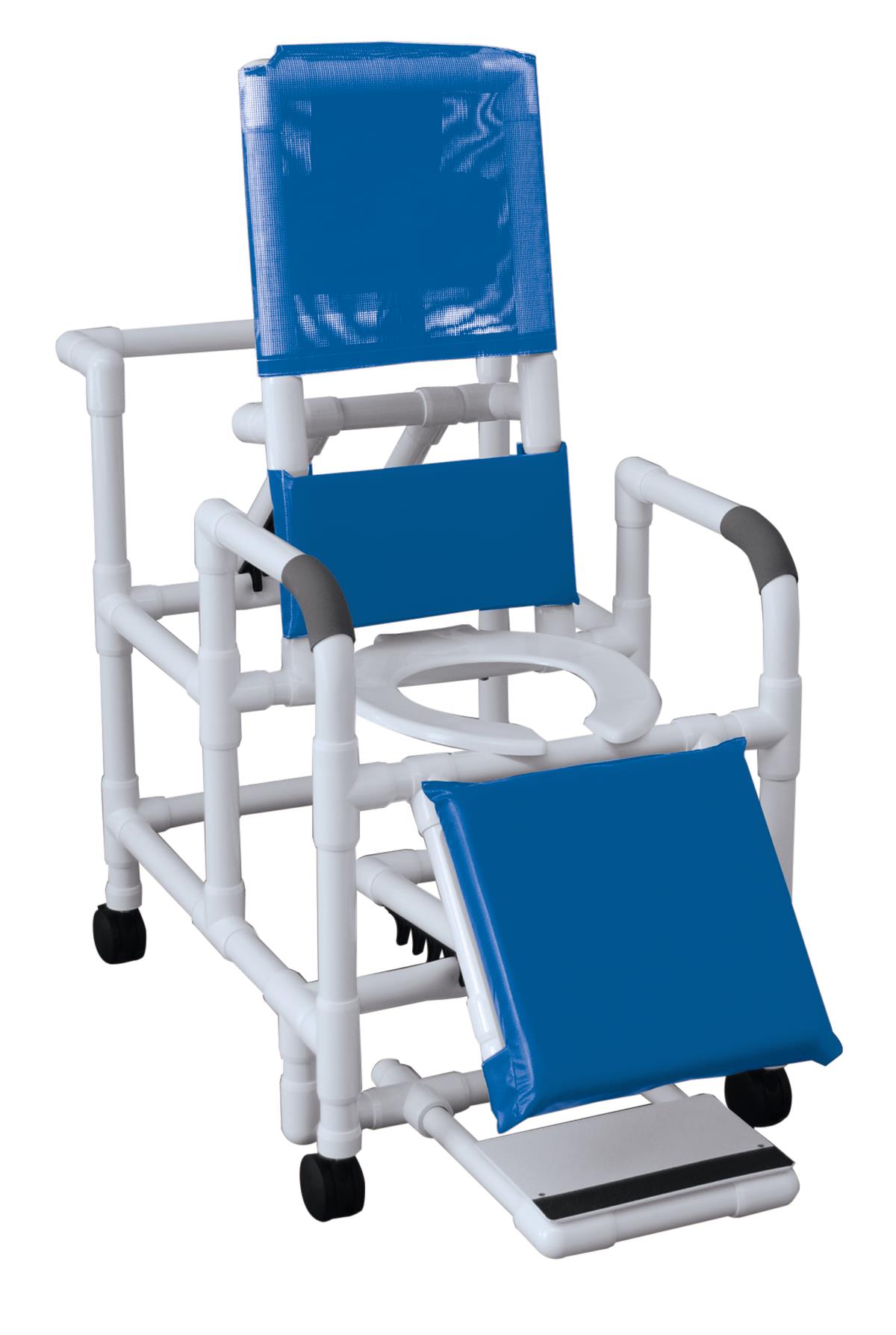 PVC Reclining Shower Chairs with Footrest | Medline