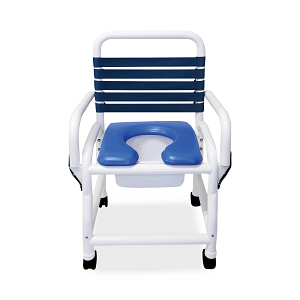 PVC Shower Commode Chairs with Pail | Medline Industries, Inc.