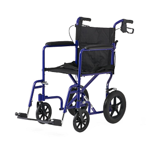 Medline Basic Aluminum Transport Chair with 12" Wheels | Medline