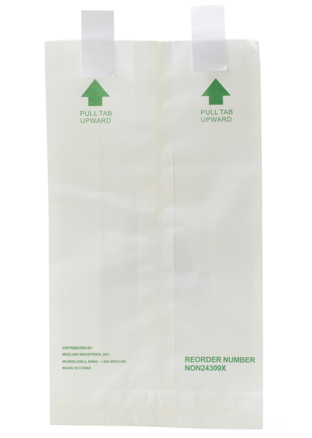 Medline Disposable Paper Bedside Bags | Medline