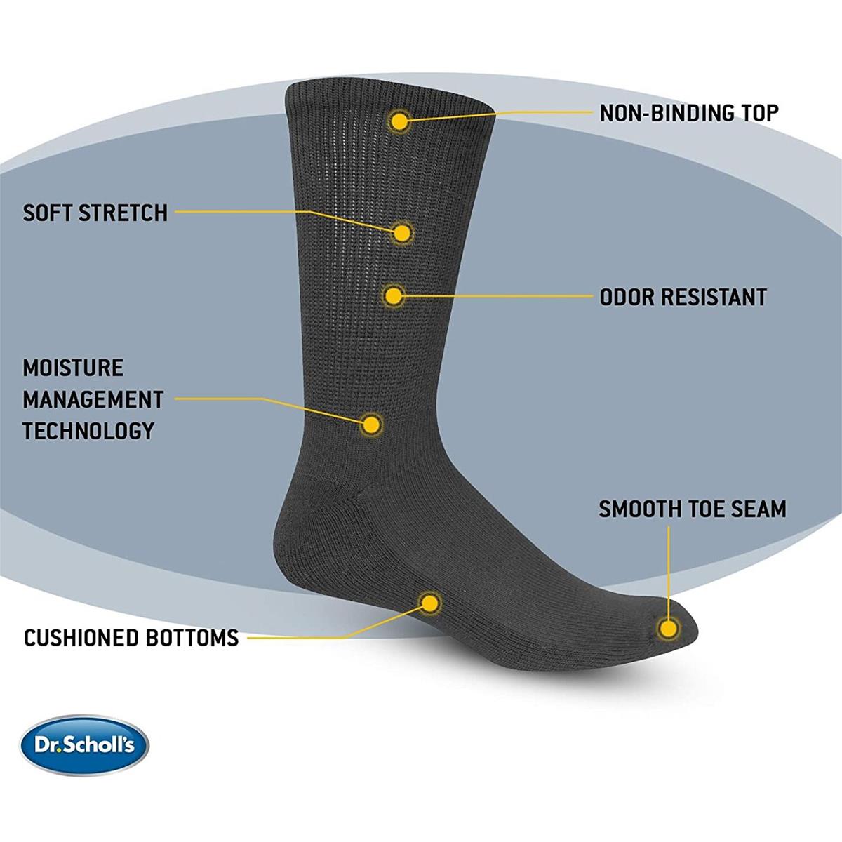 Dr. Scholl's Mild Compression Diabetic Socks | Medline