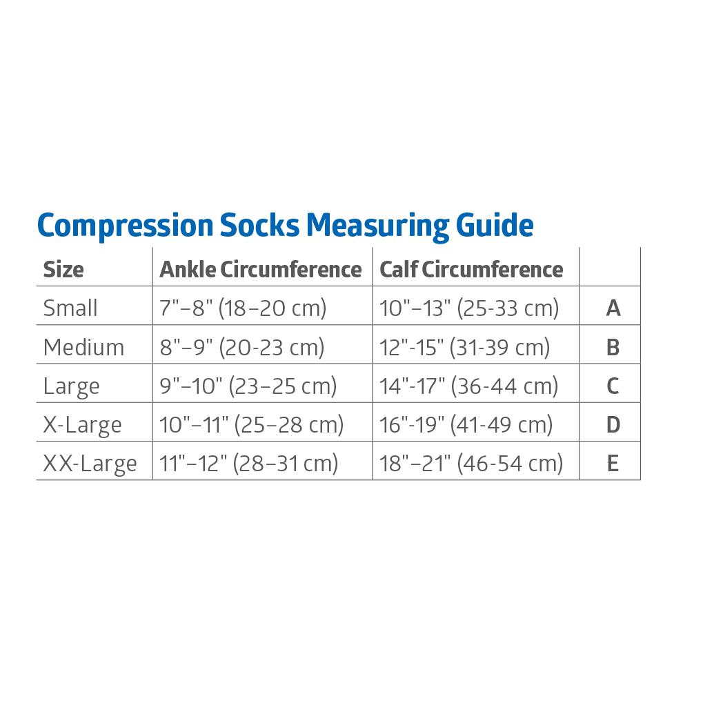 CURAD Knee-High 20-30 mmHg Compression Socks | Medline