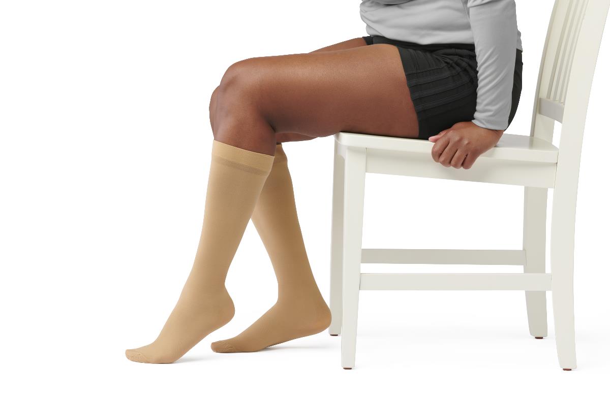 CURAD Knee-High 15-20 mmHg Compression Hosiery | Medline