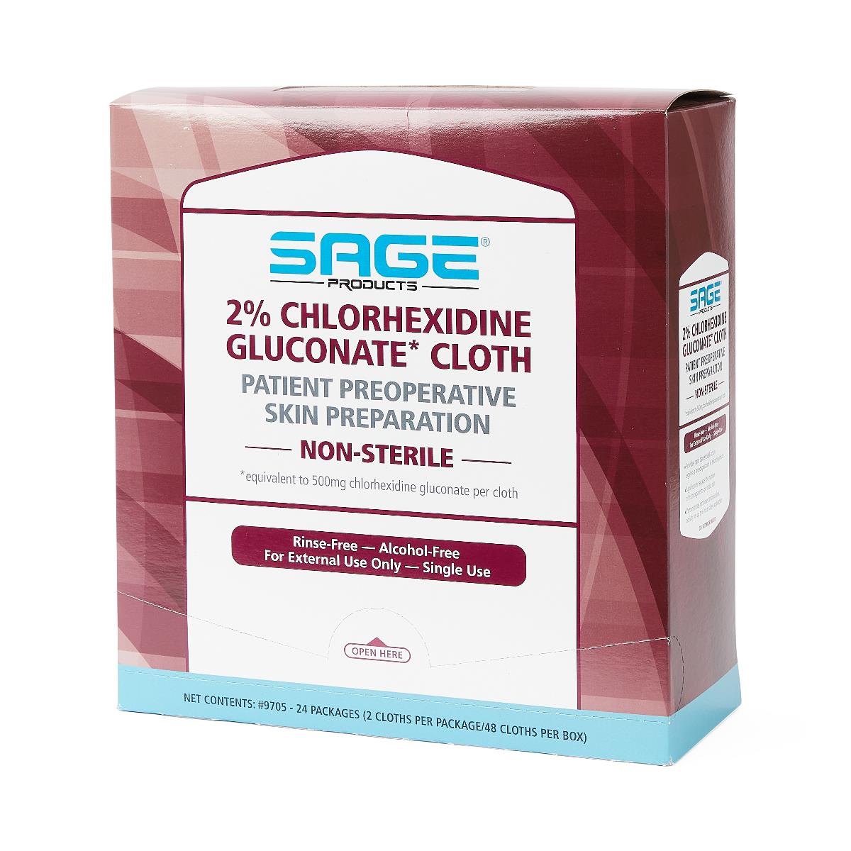 Sage Preoperative Prep Cloths with 2% CHG | Medline