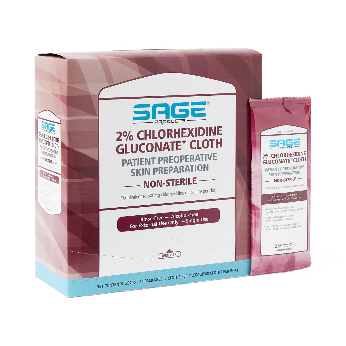 Preoperative Prep Cloths with 2% CHG | Medline