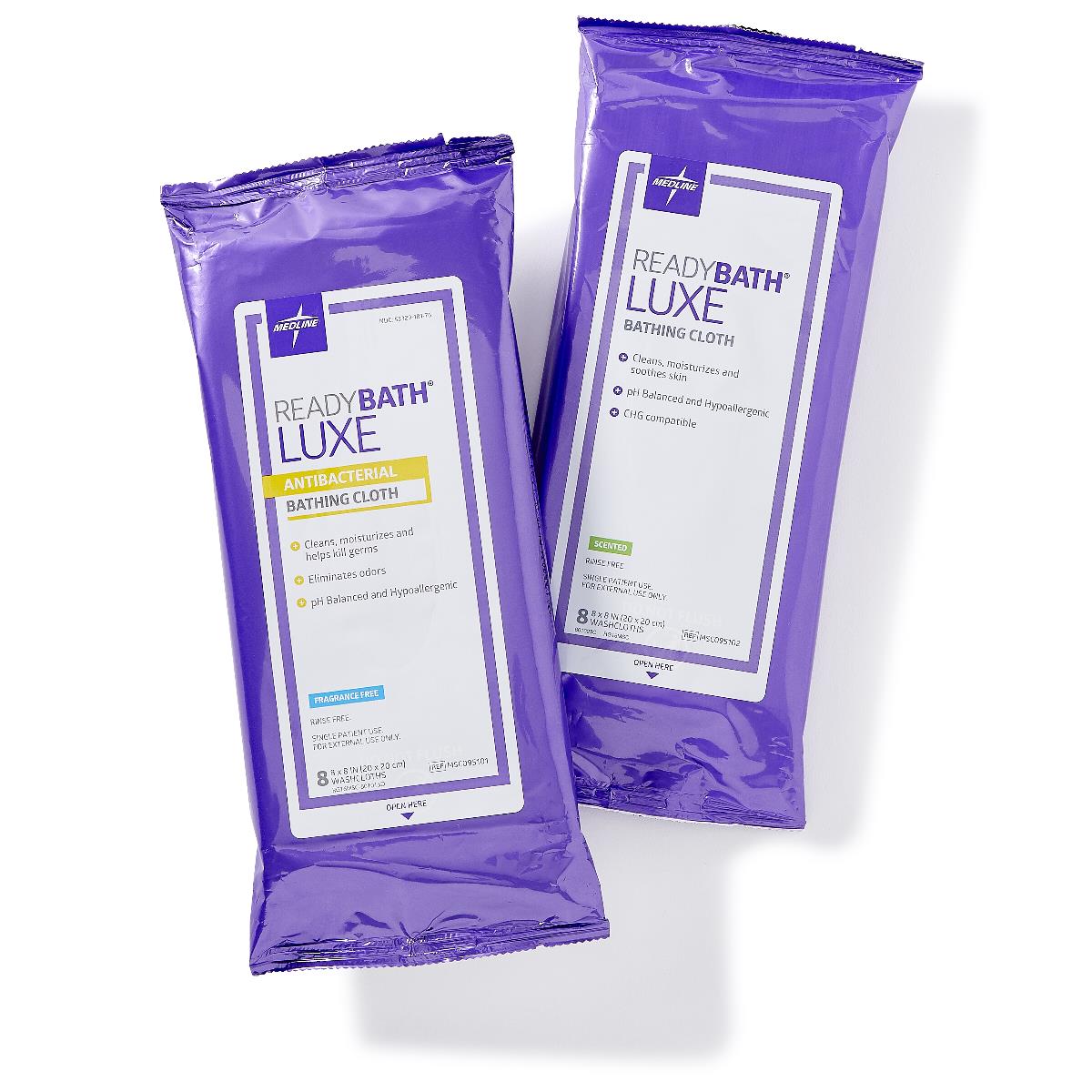 ReadyBath LUXE Total Body Cleansing Heavyweight Washcloths | Medline