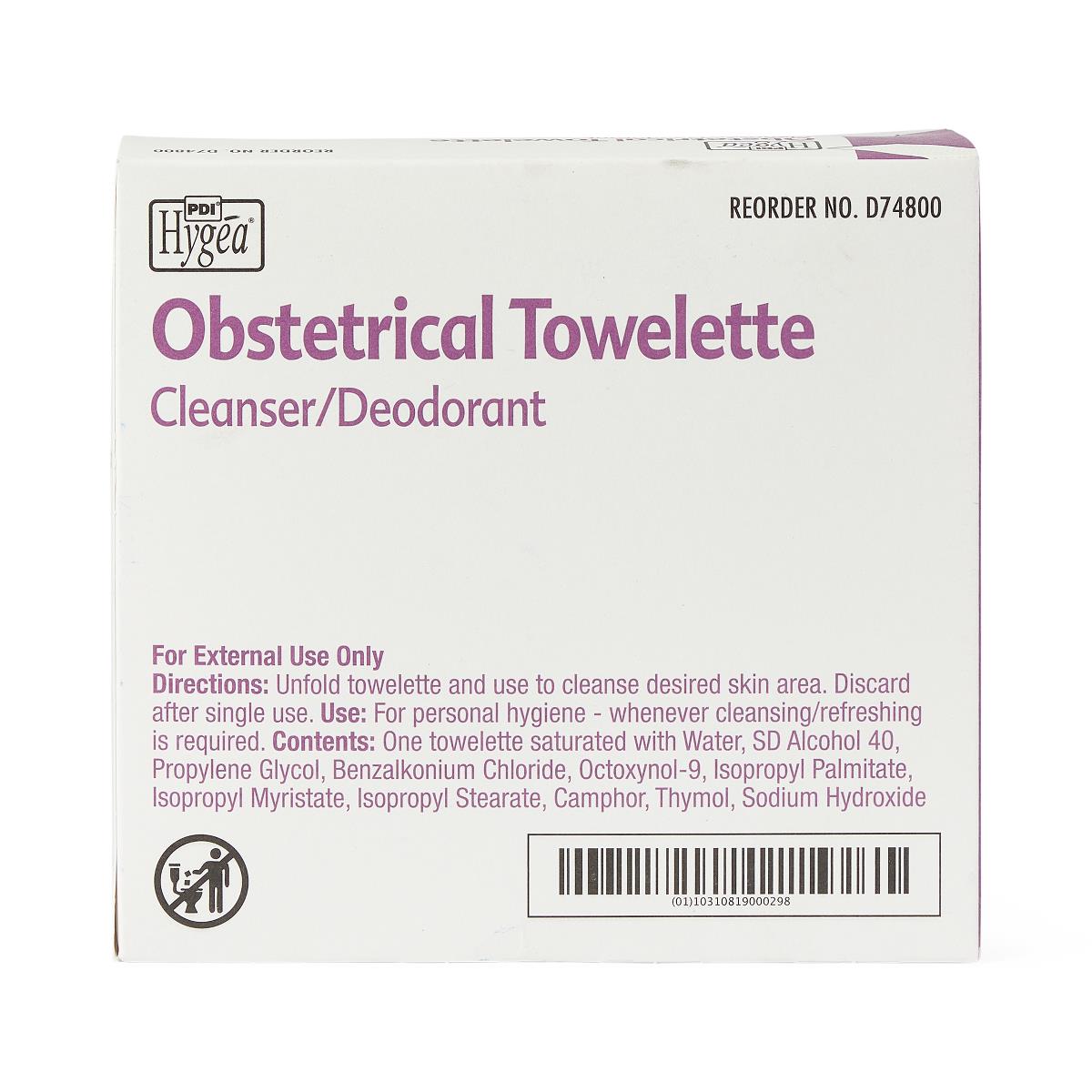 PDI Hygea Obstetrical Towelettes | Medline