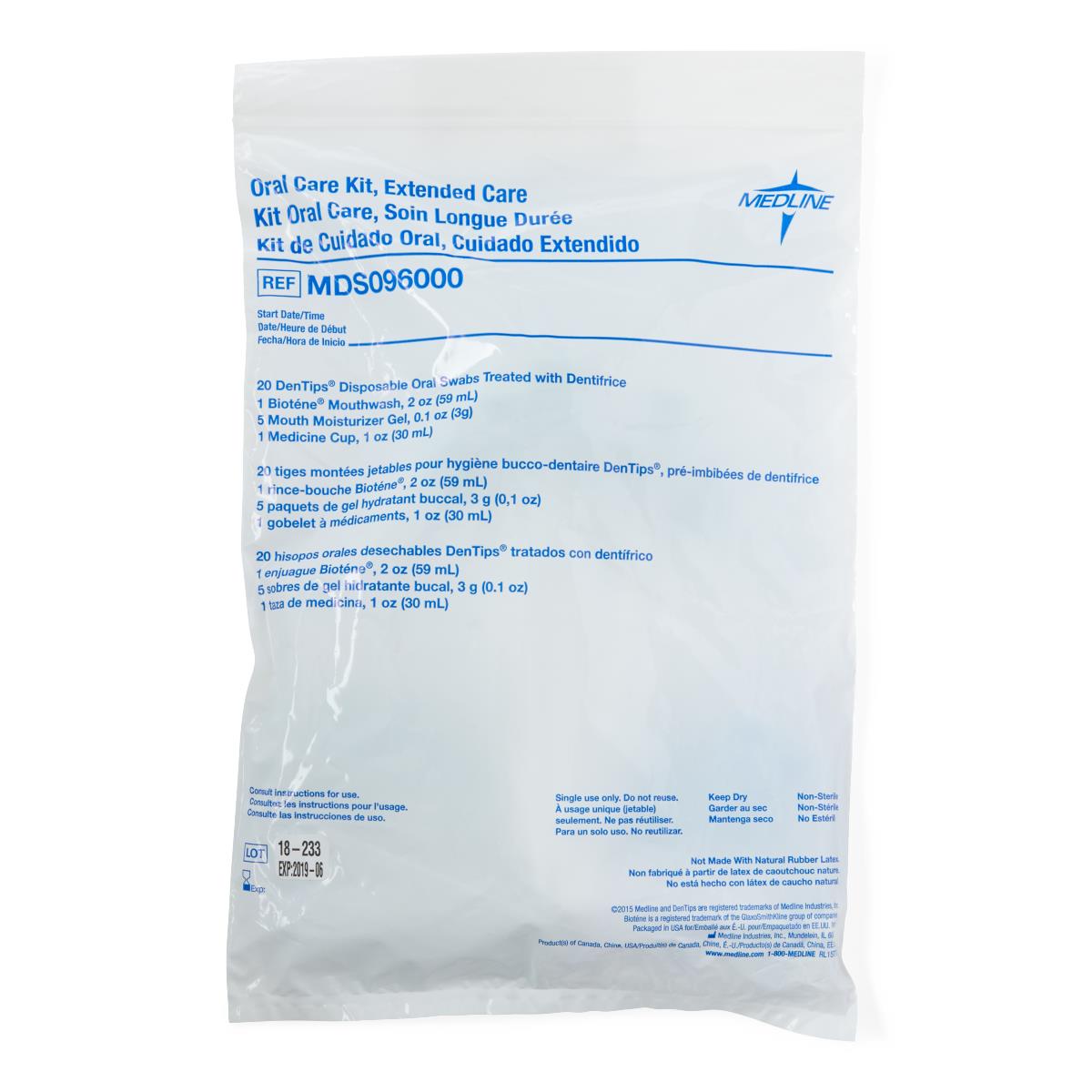 Medline Extended Oral Care Kit with Biotene | Medline