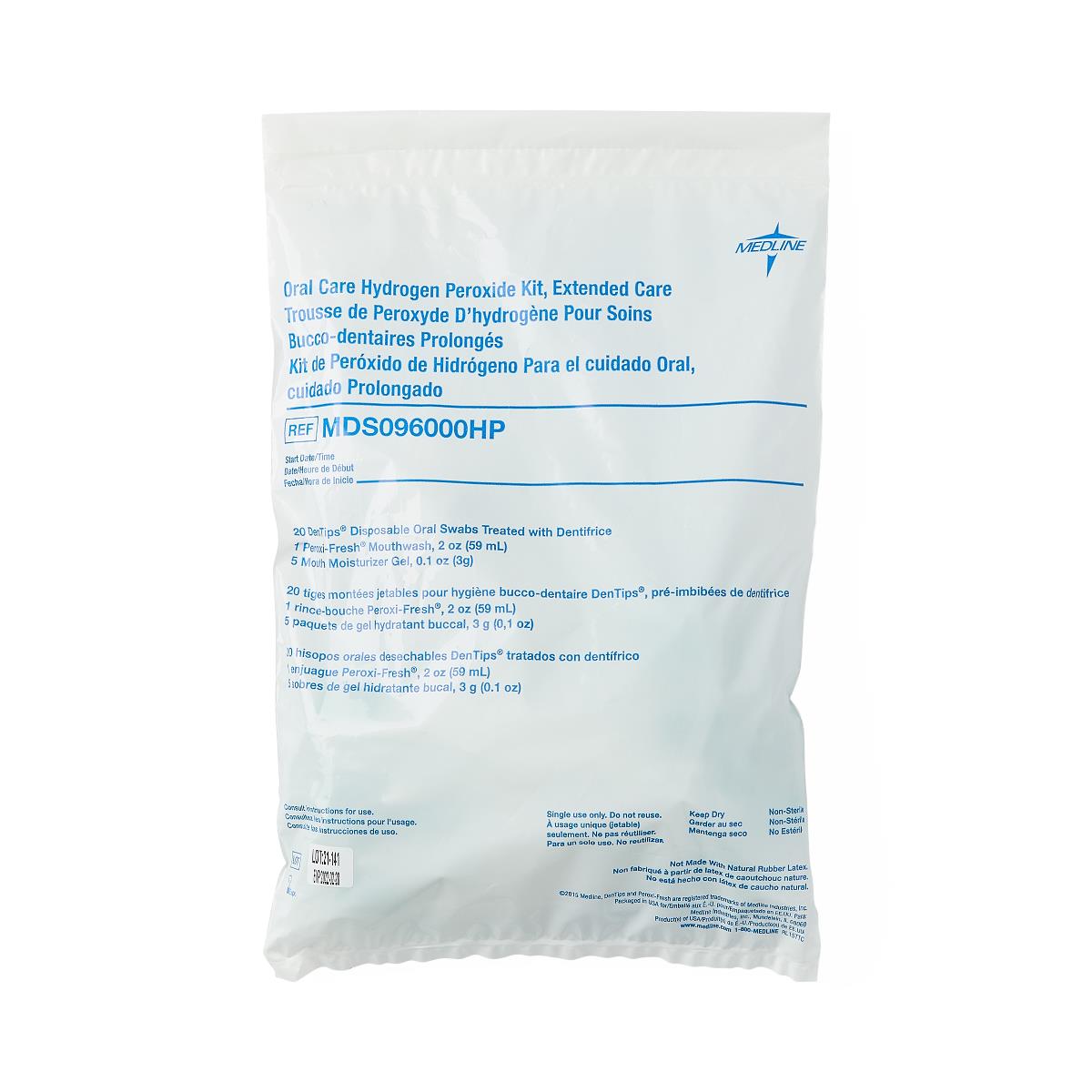 Medline Extended Oral Care Kit with Hydrogen Peroxide | Medline