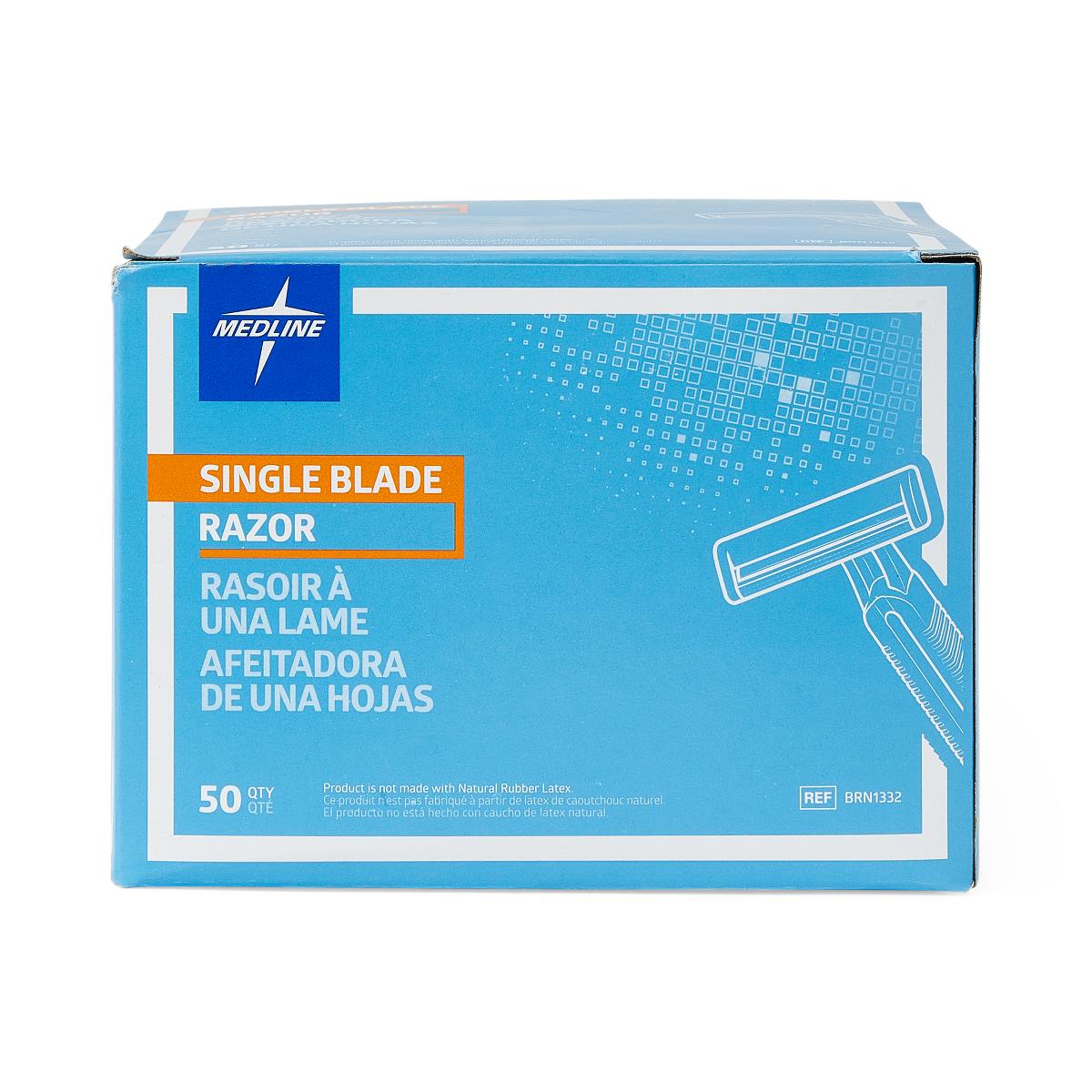 Medline Single Blade Facial Razors | Medline