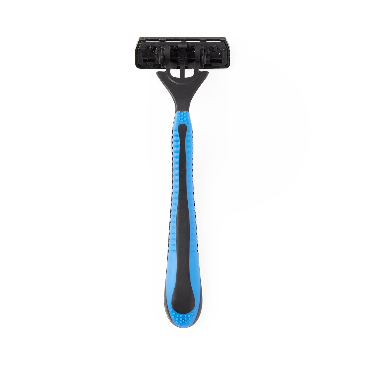Medline Triple-Blade Facial Razors with Lubrication Strip | Medline
