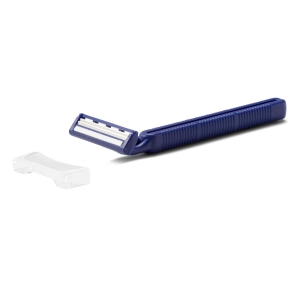 Medline Twin-Blade Disposable Razors with Lubrication Strip | Medline ...