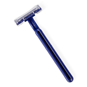 Medline Twin-Blade Disposable Razors with Lubrication Strip | Medline ...