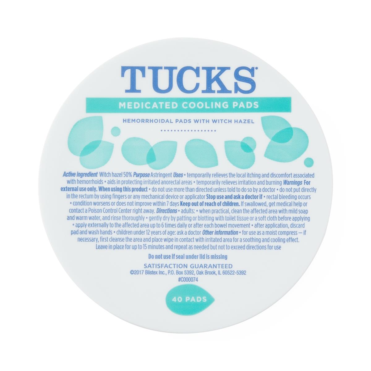 TUCKS Medicated Cooling Pads | Medline