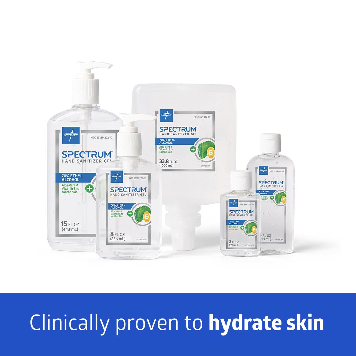 Spectrum Advanced Hand Sanitizer with Aloe Vera and Vitamin E | Medline