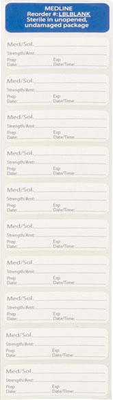 Medline Sterile Blank Surgical Labels and Utility Markers | Medline