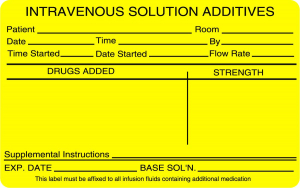 Centurion Nursing IV Bag Labels | Medline Industries, Inc.