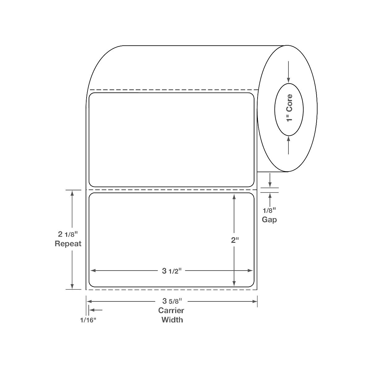 Centurion Blank DT and TT Labels with 1" Core | Medline