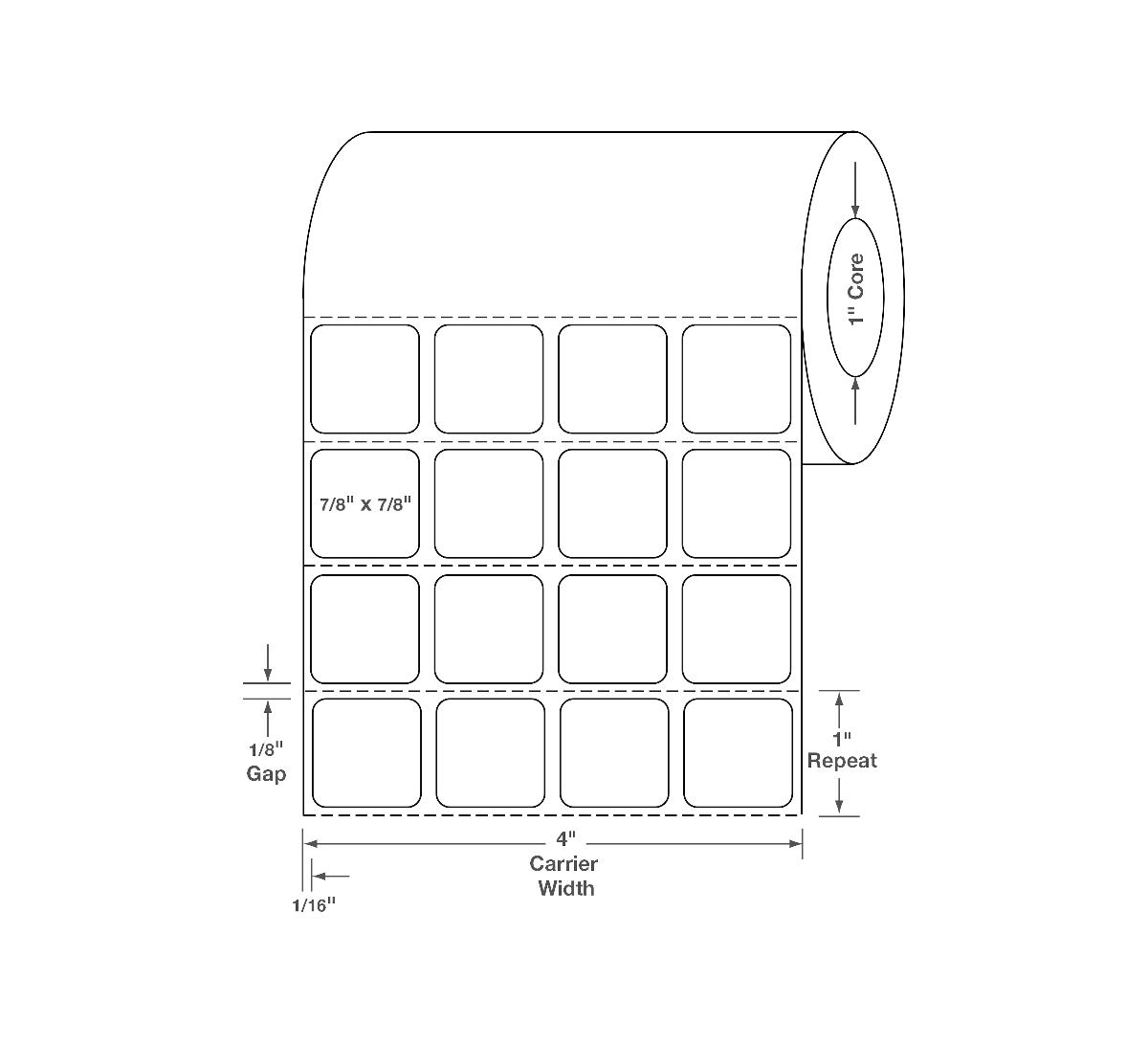 Centurion Blank Direct Thermal Labels with 1" Core | Medline