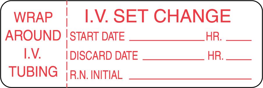 Centurion Nursing IV Tubing Labels | Medline