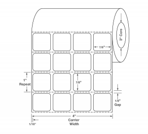 Centurion Thermal Transfer Blank Label Rolls with 3" Core | Medline ...