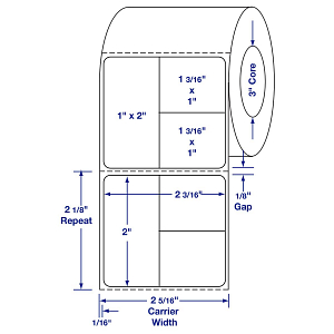 Centurion Thermal Transfer Blank Label Rolls with 3" Core | Medline ...