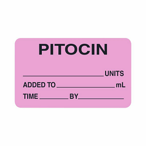 Centurion Pink Pitocin Labels | Medline