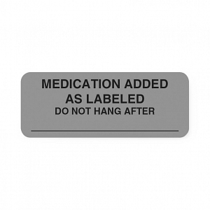 Centurion Medication Added IV Labels | Medline