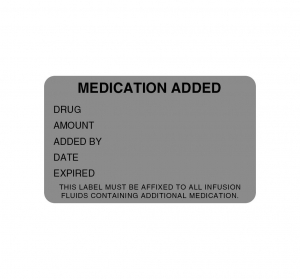 Centurion Medication Added IV Labels | Medline