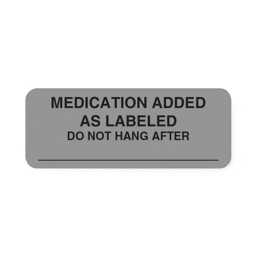 Centurion Medication Added IV Labels | Medline