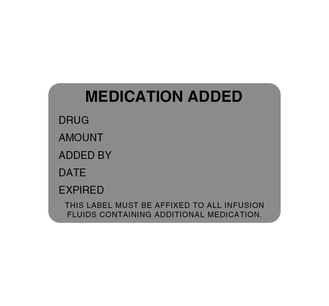 Centurion Medication Added IV Labels | Medline